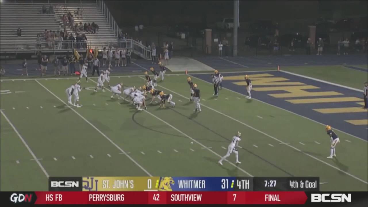 Whitmer Panthers Run Away with Win Over St. John's | BCSN