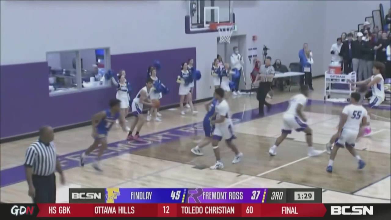 Findlay Trojans Roll to 63-48 Win over Fremont Ross | BCSN