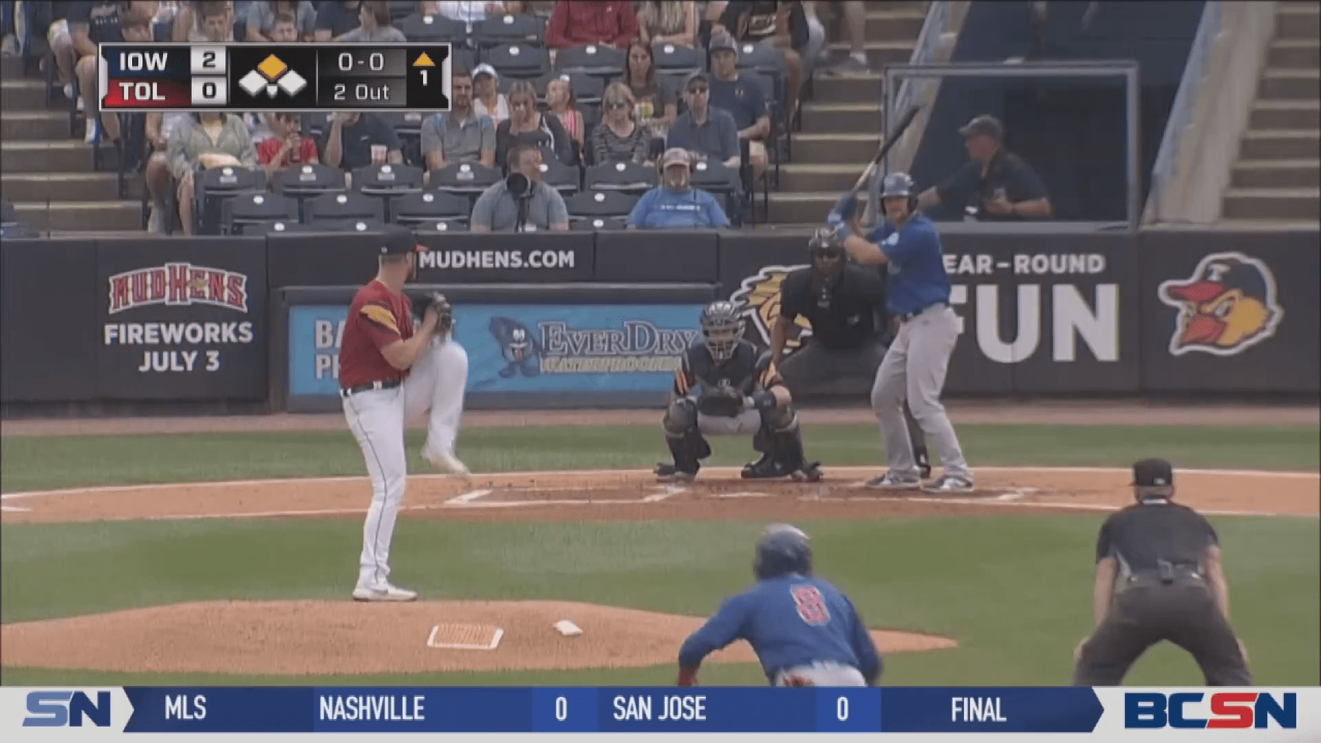 Iowa Snaps Toledo's Win Streak, Cubs Shut Out Hens | BCSN