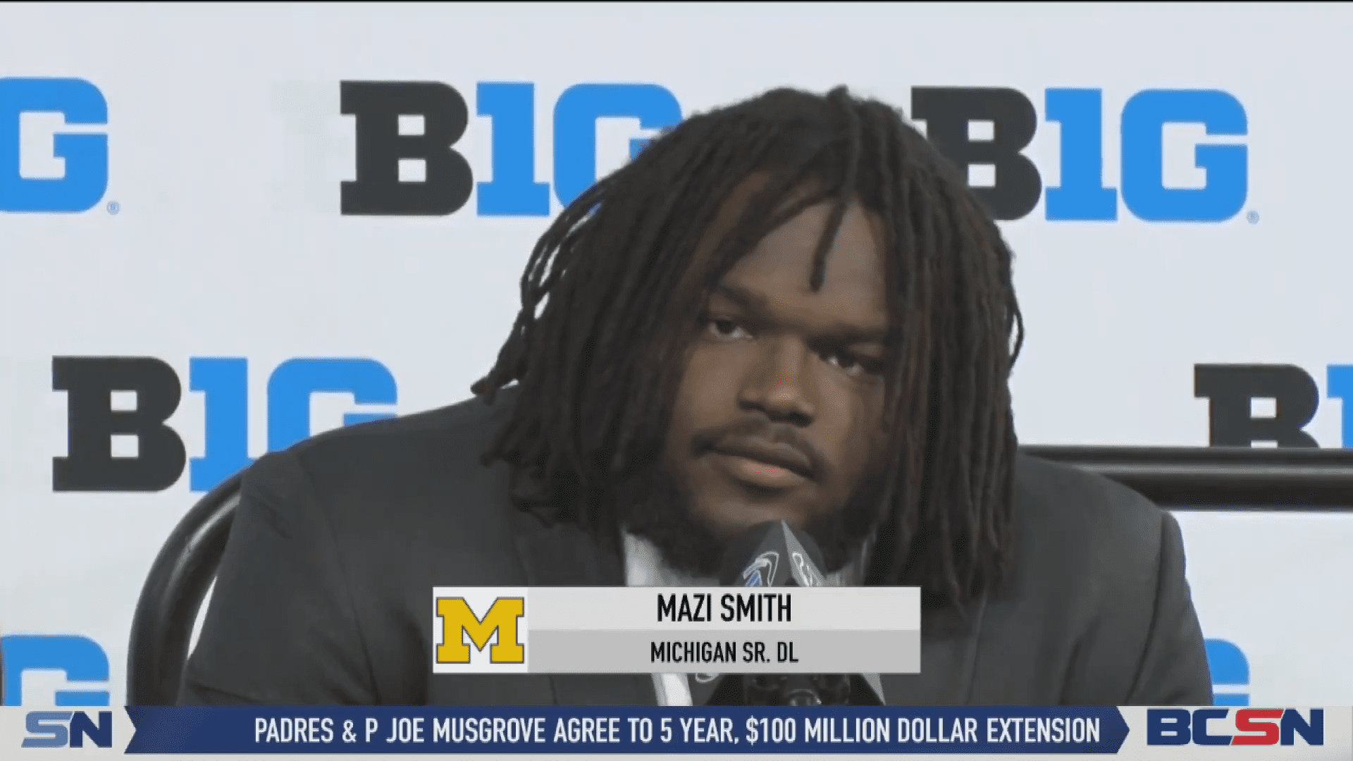 Mazi Smith Filling Big Shoes with Maize and Blue | BCSN