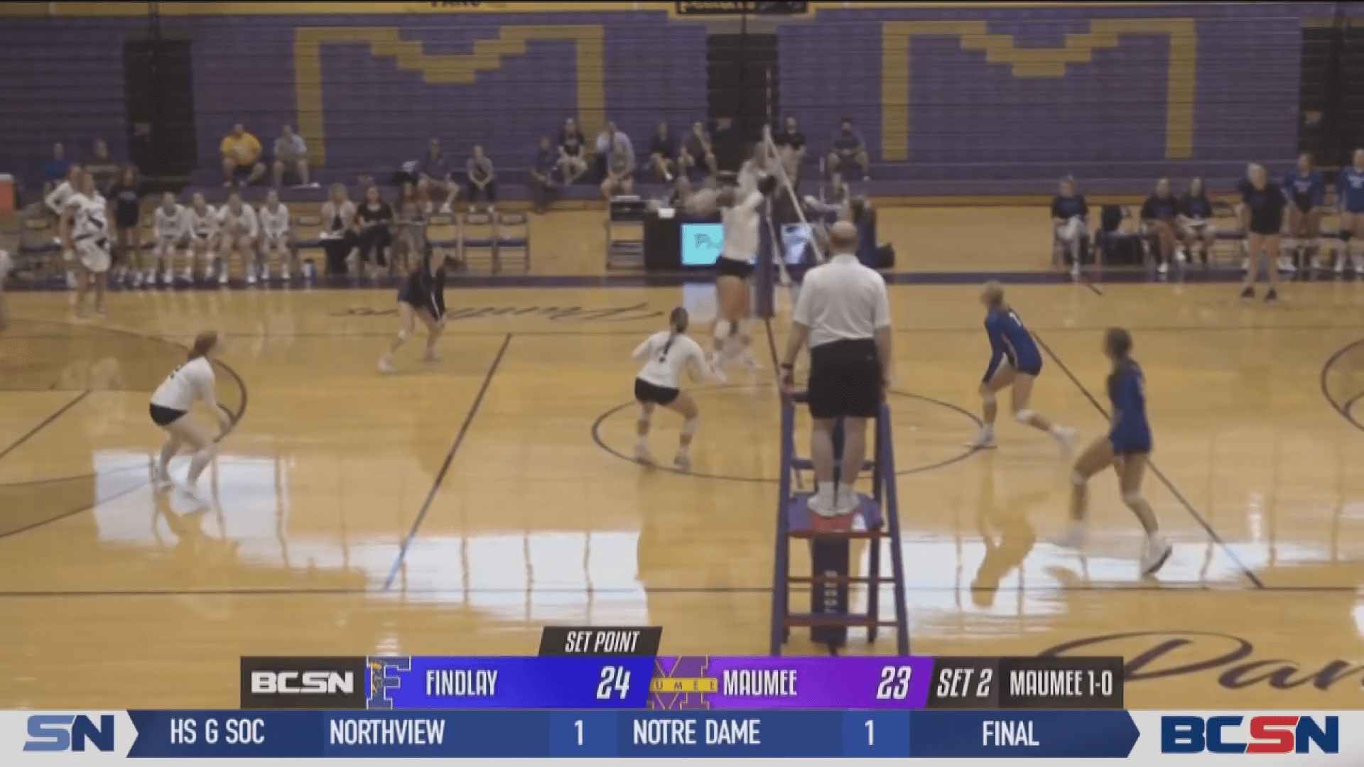 Maumee Holds off Findlay in Four Sets | BCSN