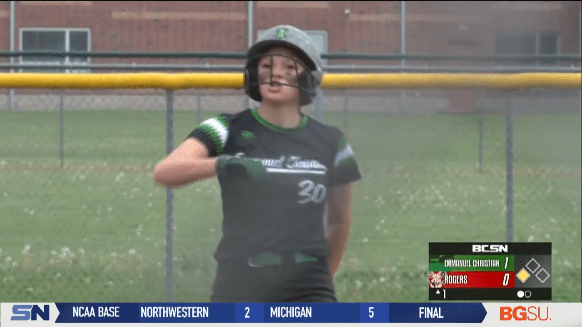 Rogers and Emmanuel Christian Softball Split Double Header | BCSN