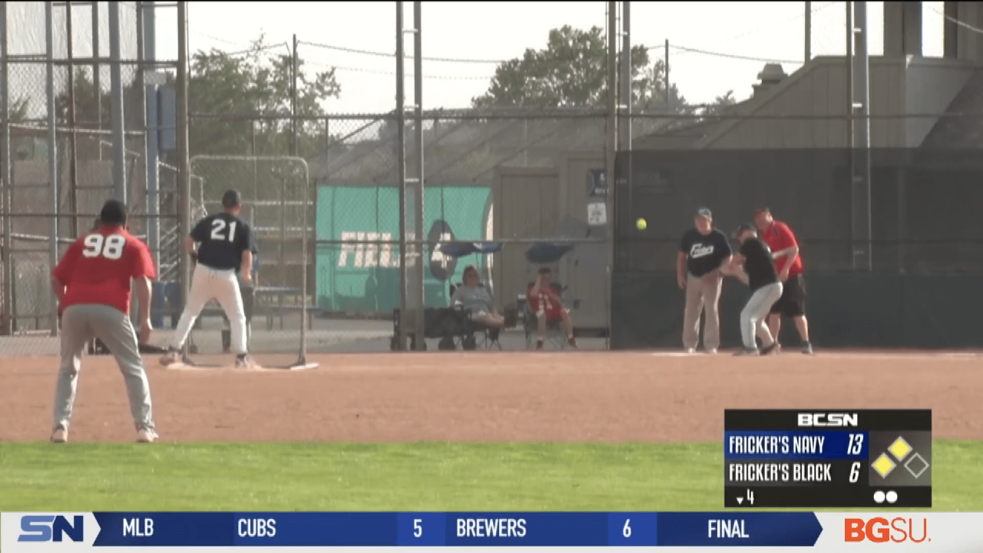 Fricker's Navy Runs Away with Senior Softball Victory | BCSN
