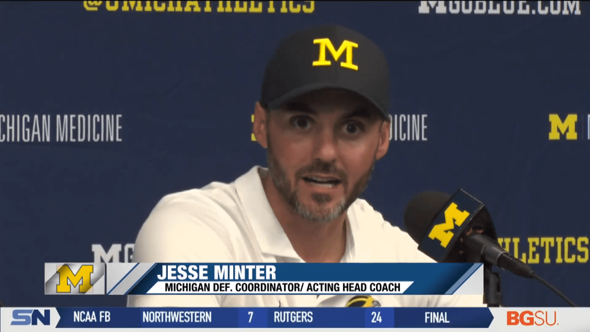Minter's Plan Executed, Michigan Coaches Filling in During Harbaugh ...