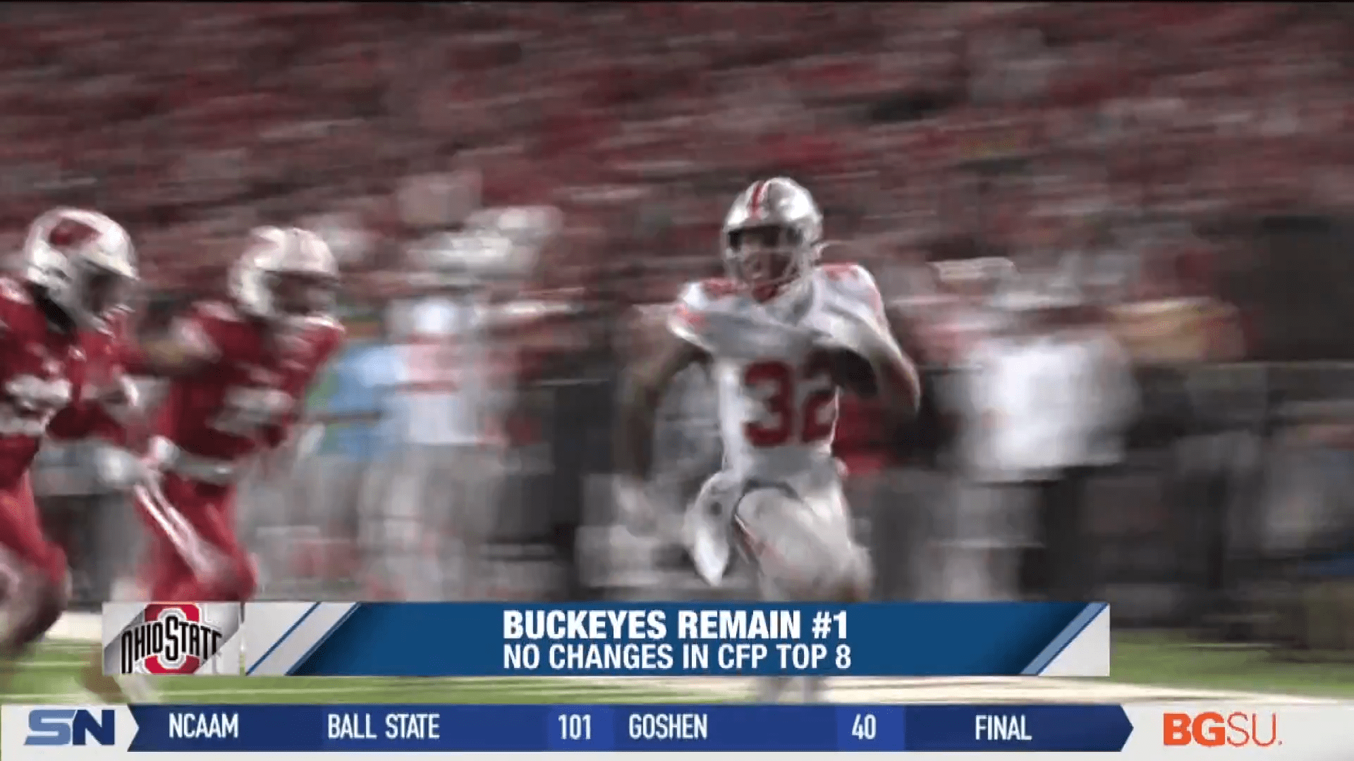 Ohio State Remains Number One in Playoff Rankings | BCSN