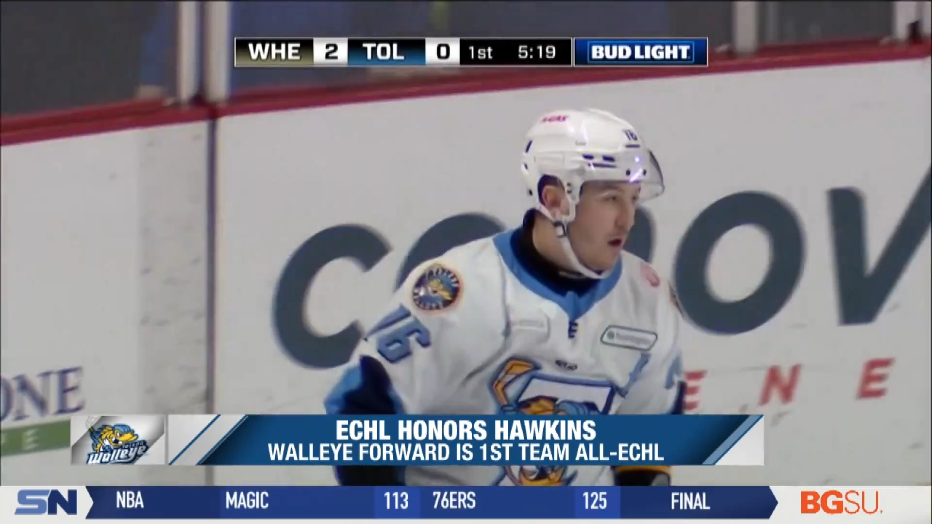 Brandon Hawkins Lands on ECHL First Team | BCSN