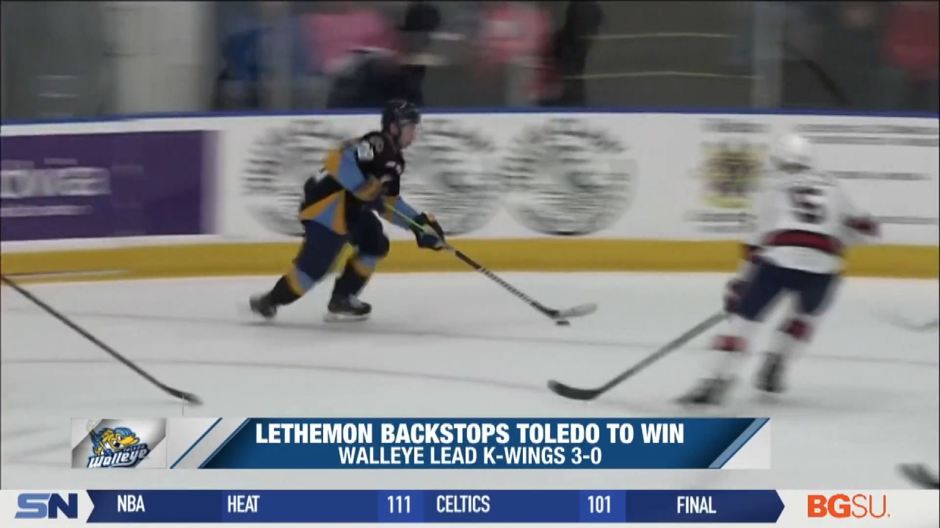 Walleye's John Lethemon Stymies the K-Wings with 29 Saves | BCSN