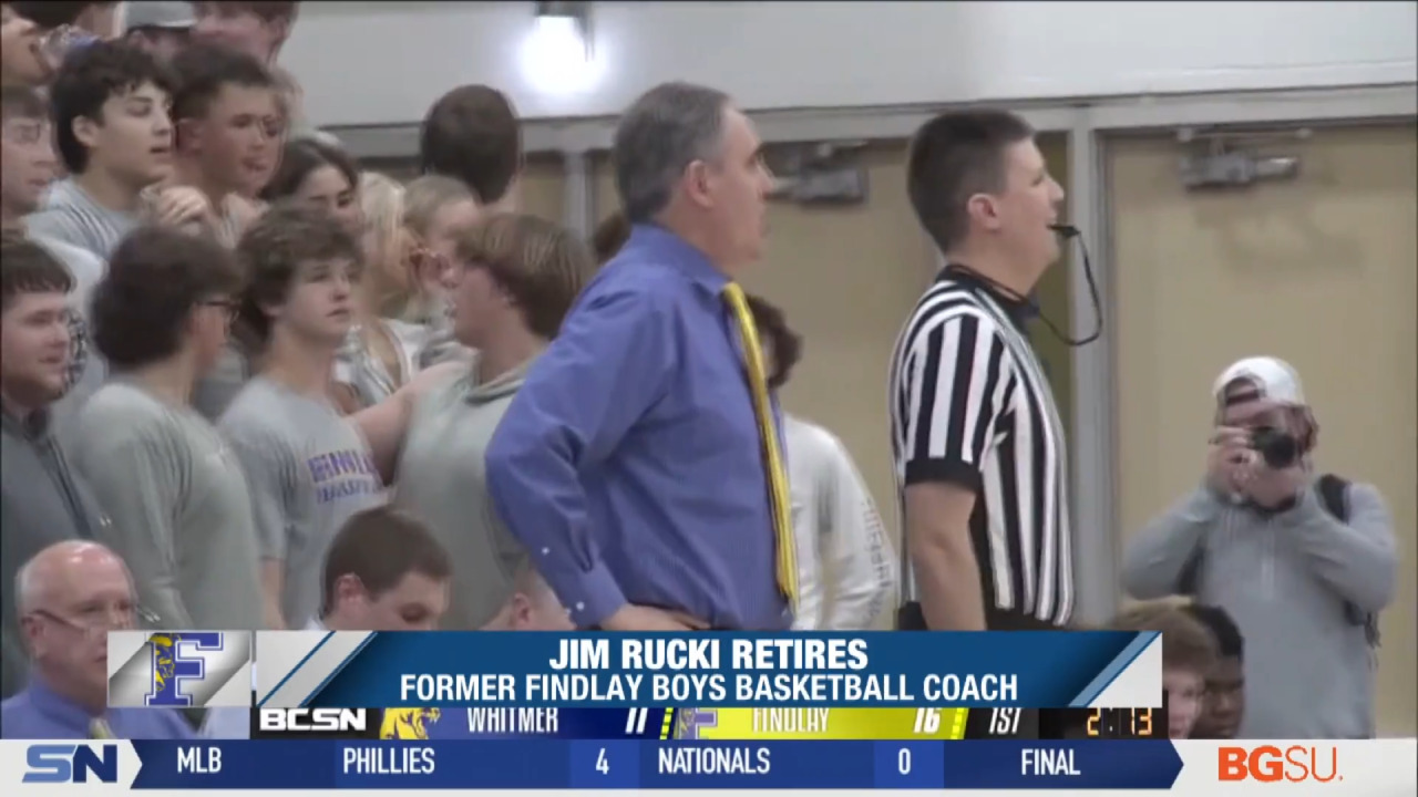 Findlay's Jim Rucki Retires after 25 Years with Trojans Basketball Team ...