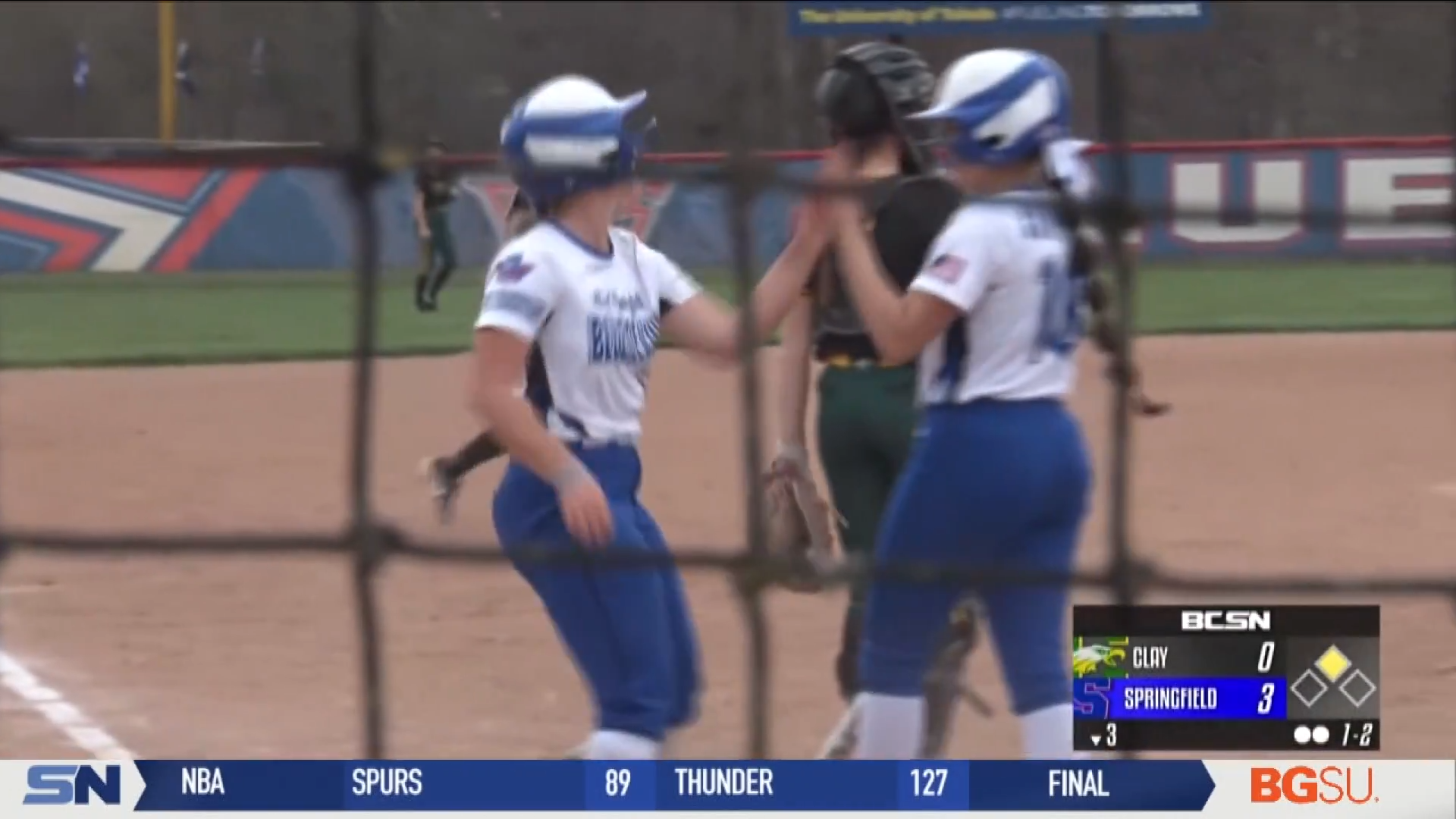Springfield Softball Shuts Out Clay | BCSN