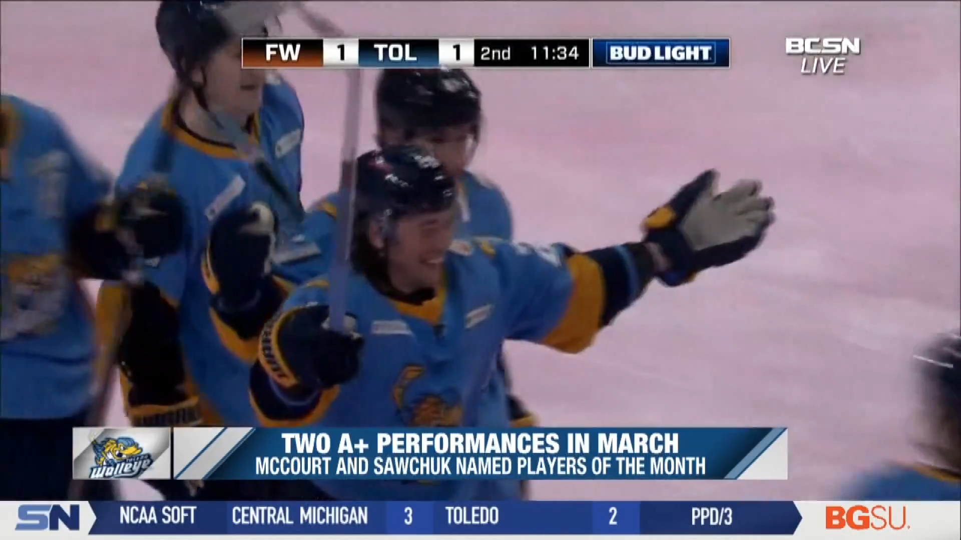 McCourt and Sawchuk Earn League Honors with Walleye | BCSN