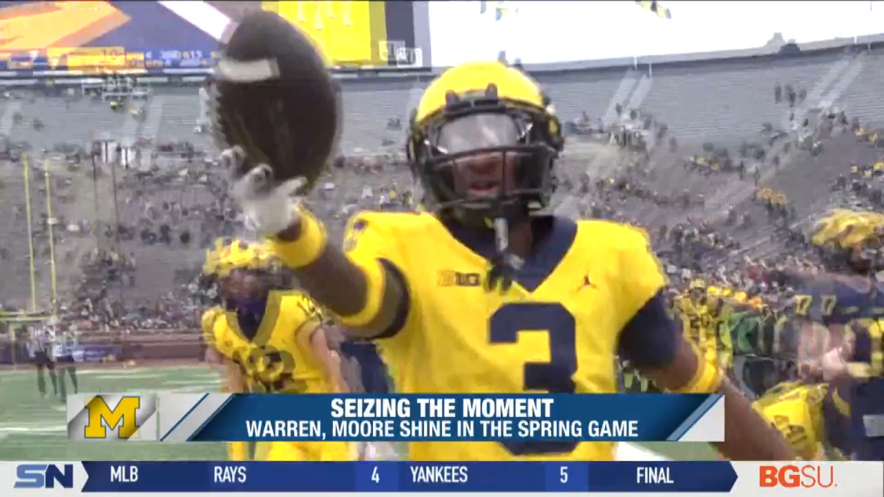 Warren, Moore Seize Opportunity in Michigan's Spring Game | BCSN