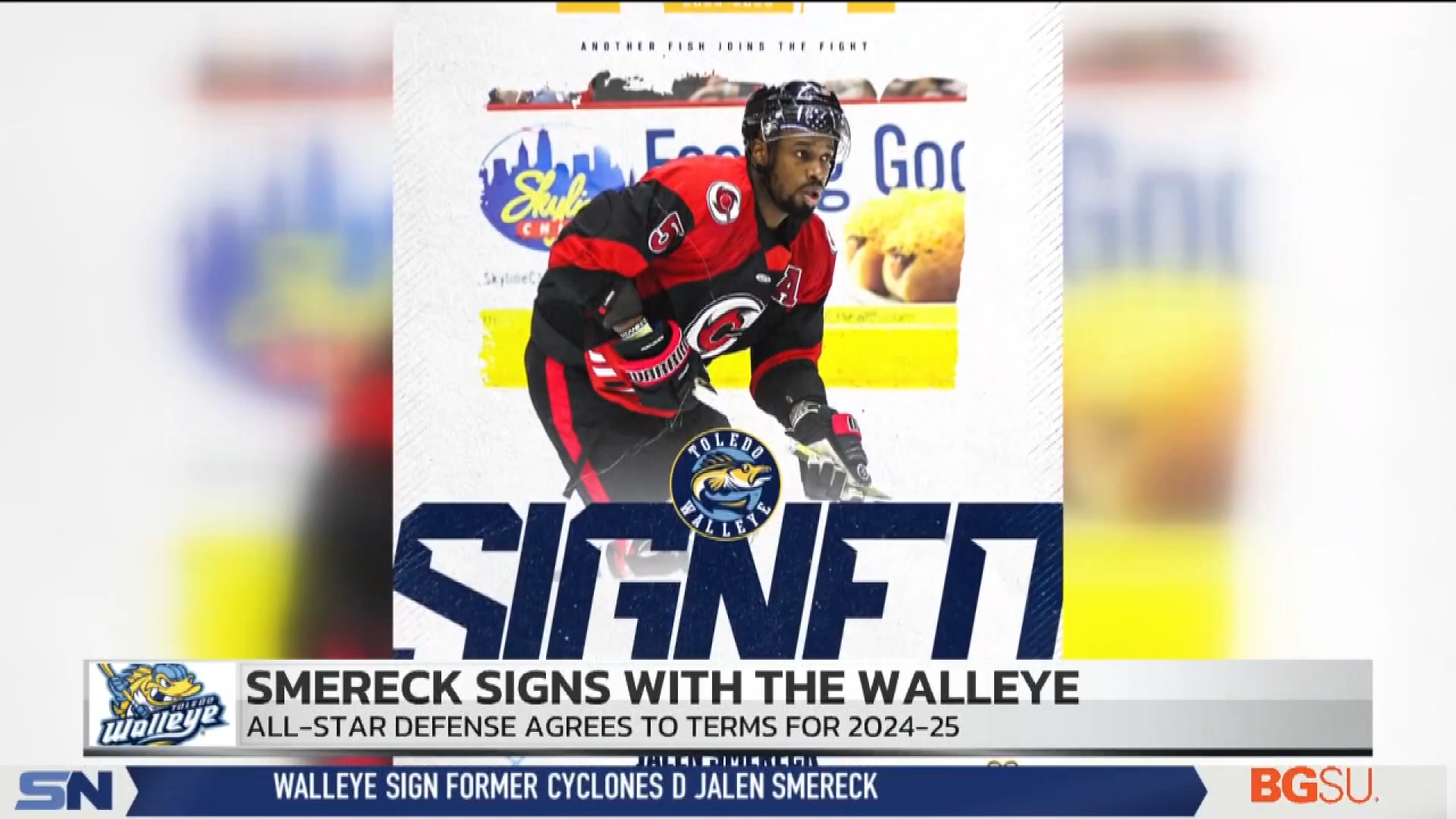 All-Star Defenseman, Jalen Smerek Signs with the Walleye | BCSN