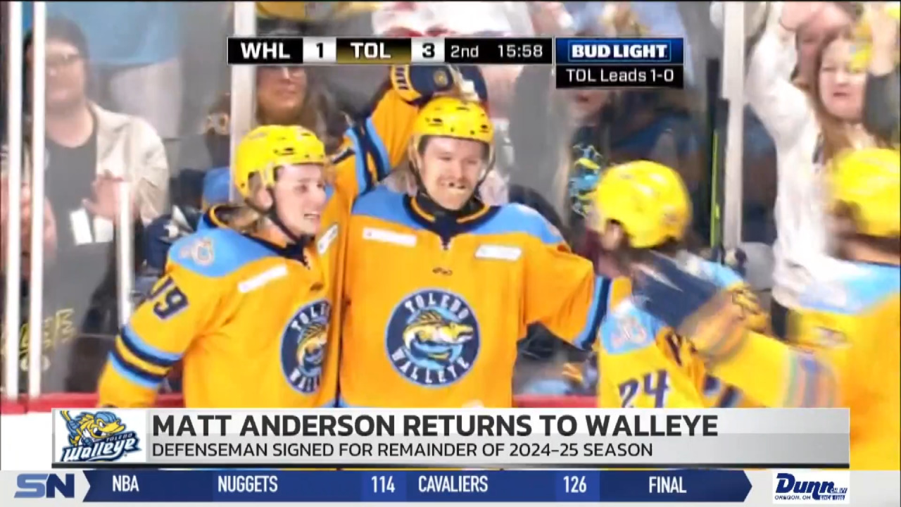 Defenseman Matt Anderson Returns to the Walleye | BCSN