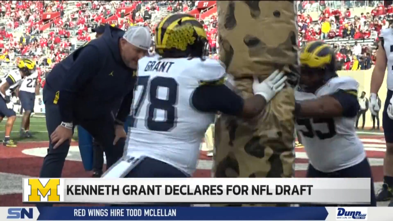 Michigan's Kenneth Grant Declares for NFL Draft | BCSN
