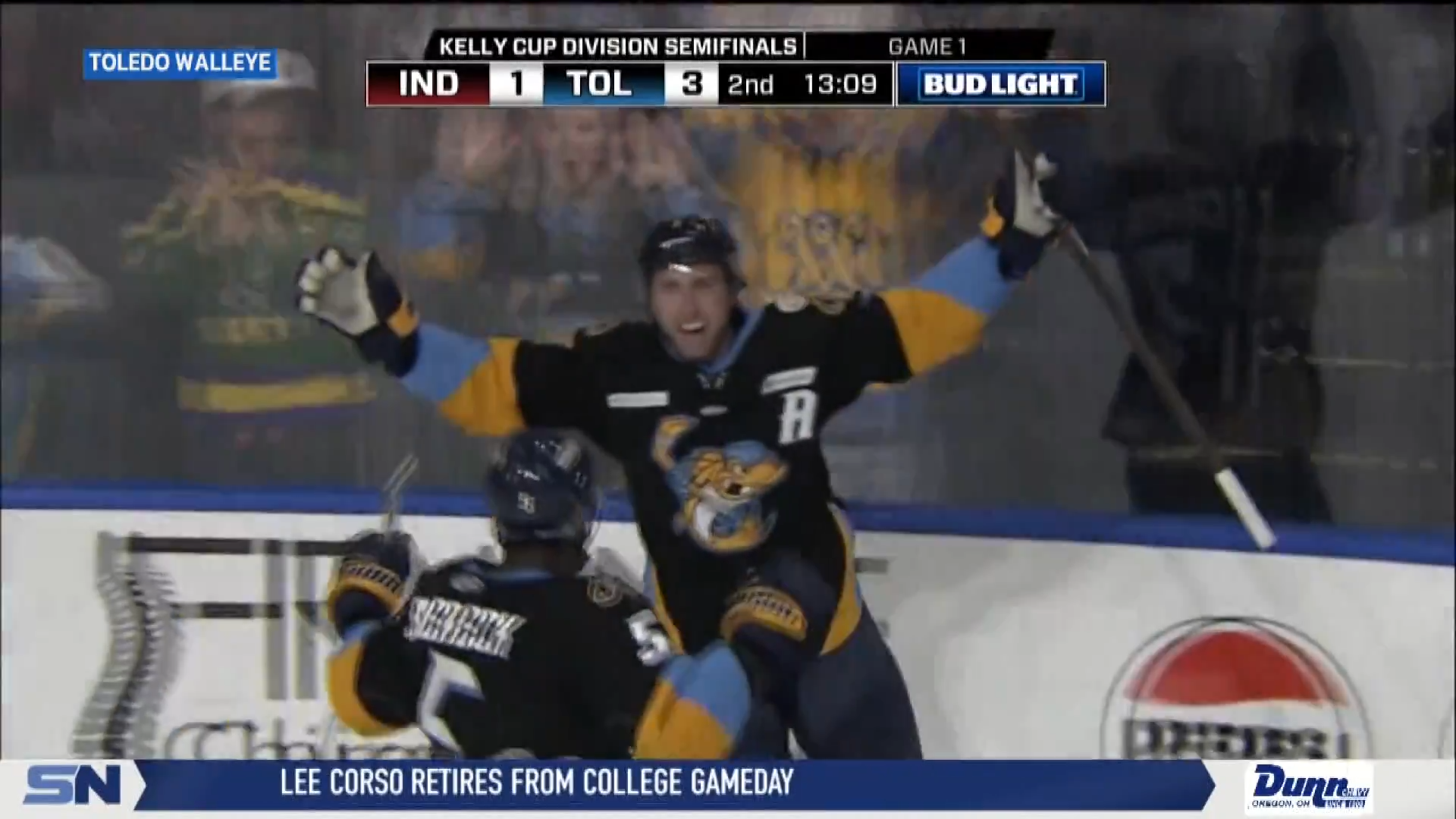 Walleye Open Kelly Cup Playoffs With Statement Win in Game 1 | BCSN