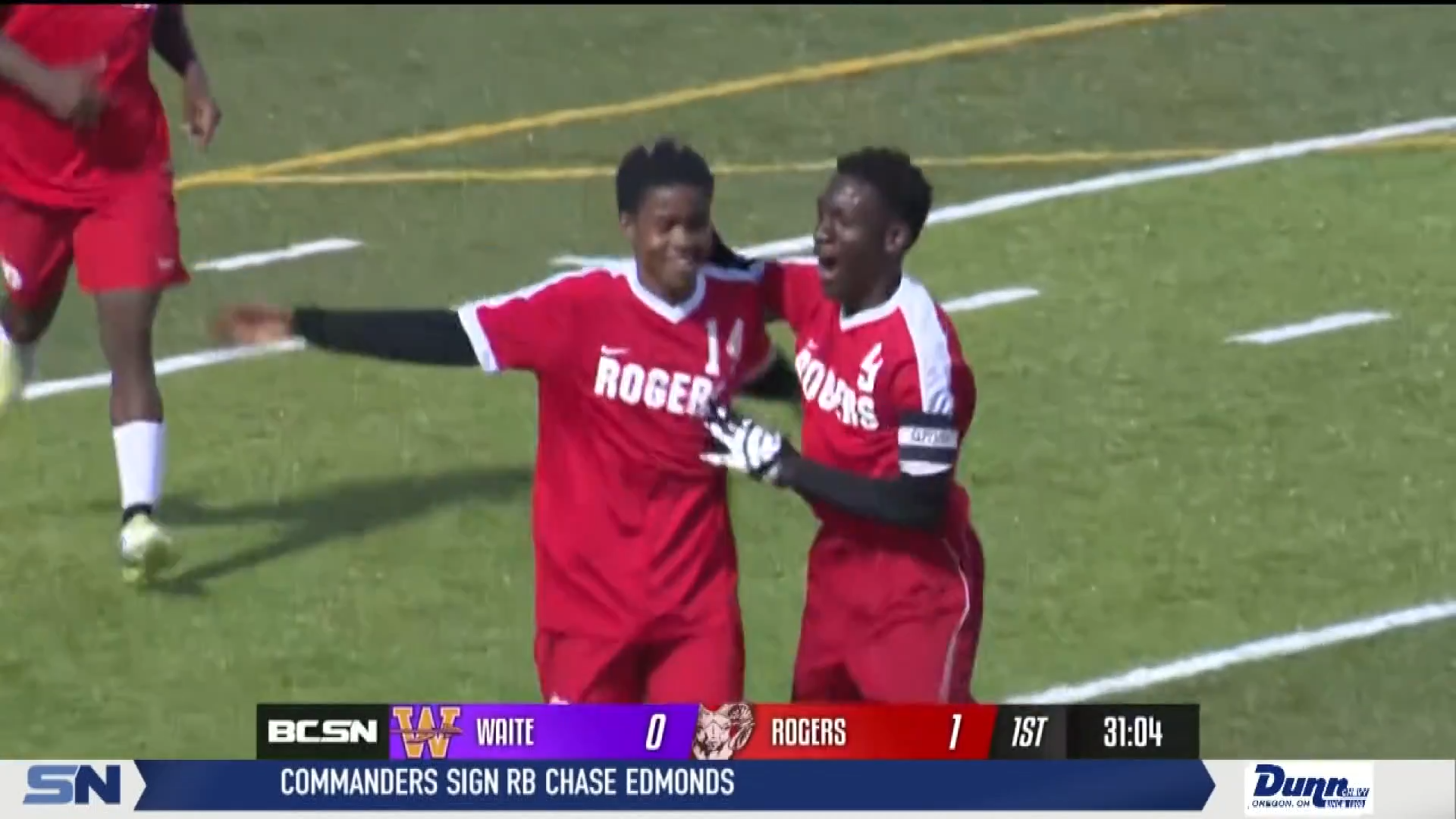 Four Rams Score Goals in Rogers 8-0 Win in Boys Soccer | BCSN