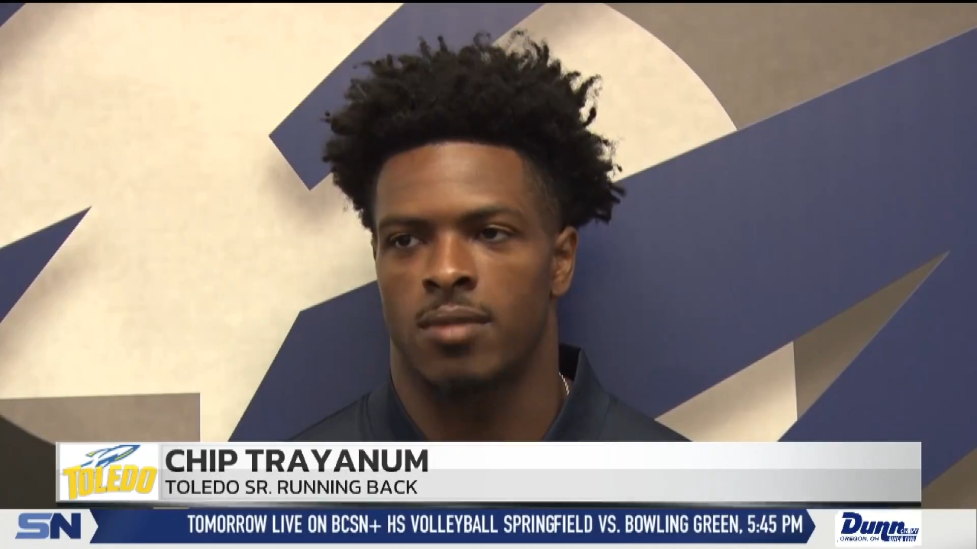 Toledo RB Chip Trayanum Earns MAC Player of the Week Award | BCSN