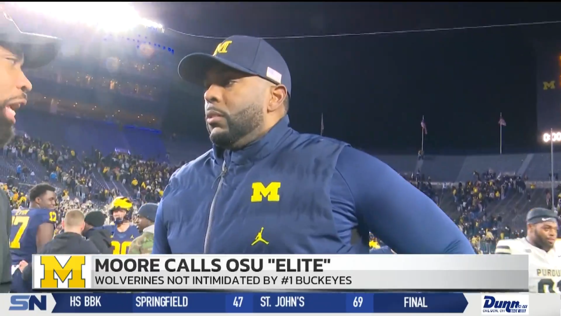 Sherrone Moore Praises OSU, but UM not Intimidated by Nations #1 Team ...